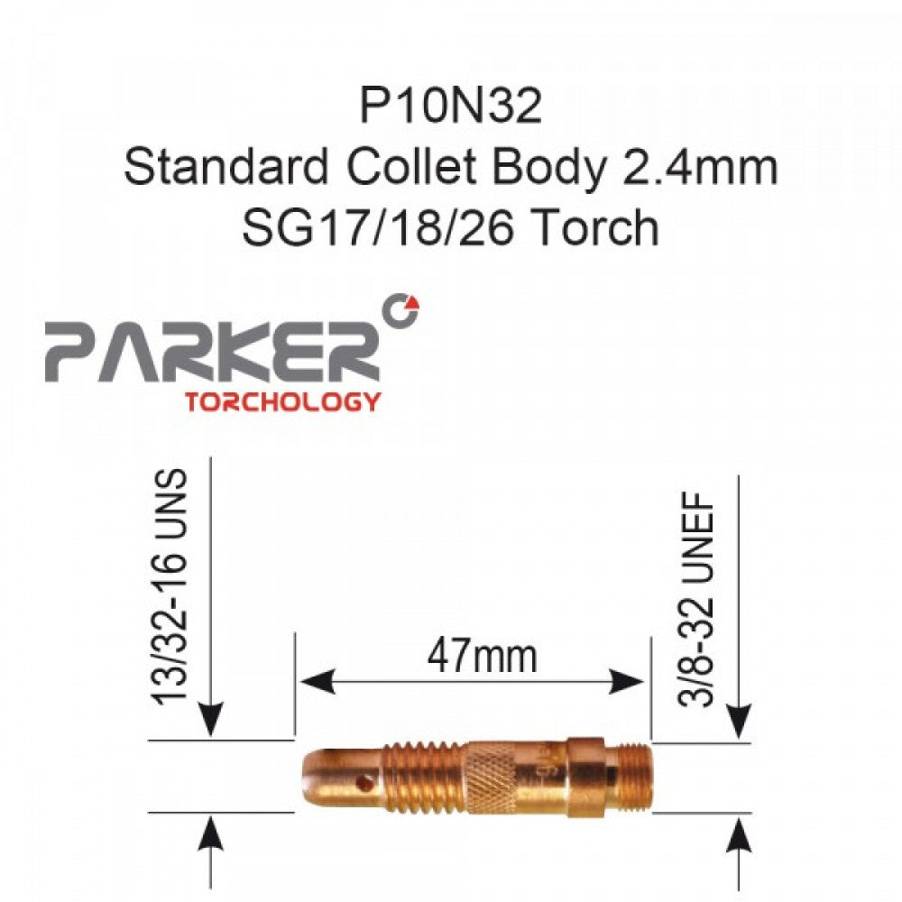 Standard Collet Body 2.4mm SG17/18/26 Pack Of 5